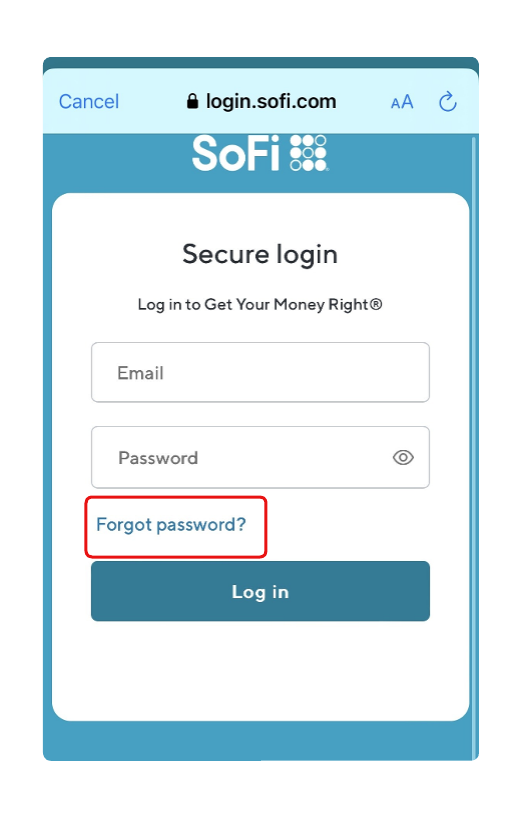 I am having an issue with logging into my SoFi account. What do I do ...