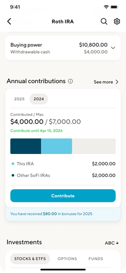 How can I view my annual contribution amount in my IRA? – SoFi