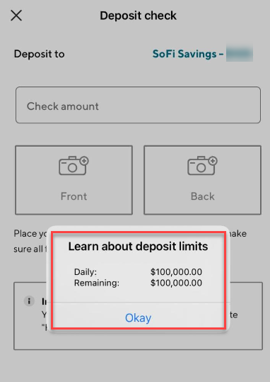 How do I make a Mobile Check Deposit to my SoFi Checking or Savings ...